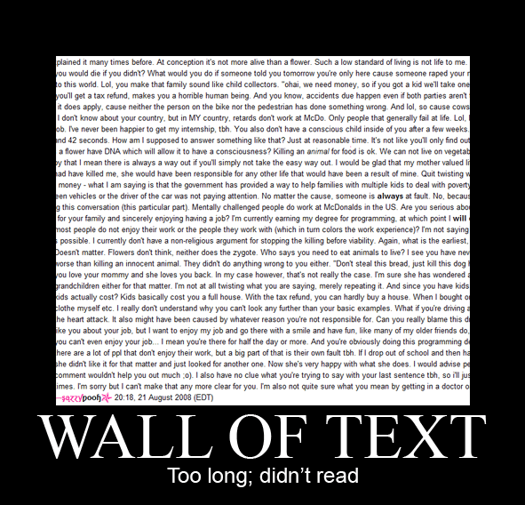 Wall Of Text Example At Keith Herrera Blog